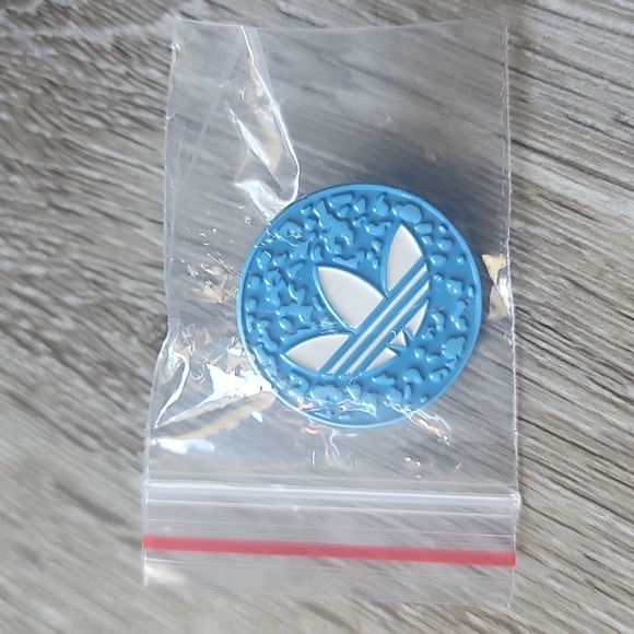 adidas Originals | Other | Adidas Originals Blue 3 Stripes Logo Pin ...